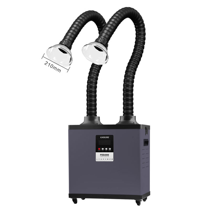 Black Double Channel Lab Fume Extractor FED200 Industrial Laboratory ...