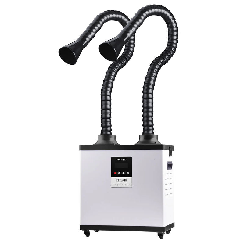 Double Welding Fume Extractor Portable White FED200 For ESD Soldering ...