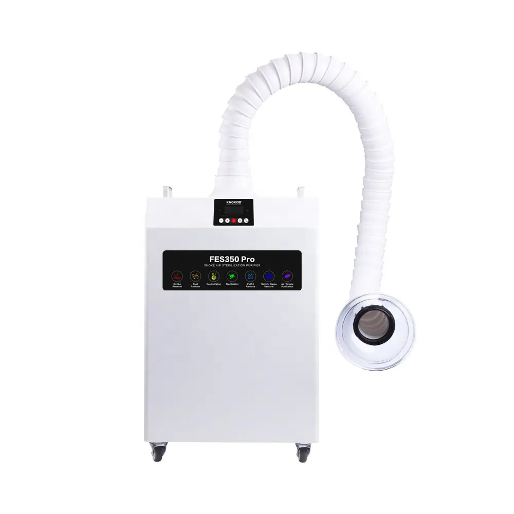 KNOKOO Dental Fume Extractor Laser FES350 Pro Dental Aerosol Suction ...