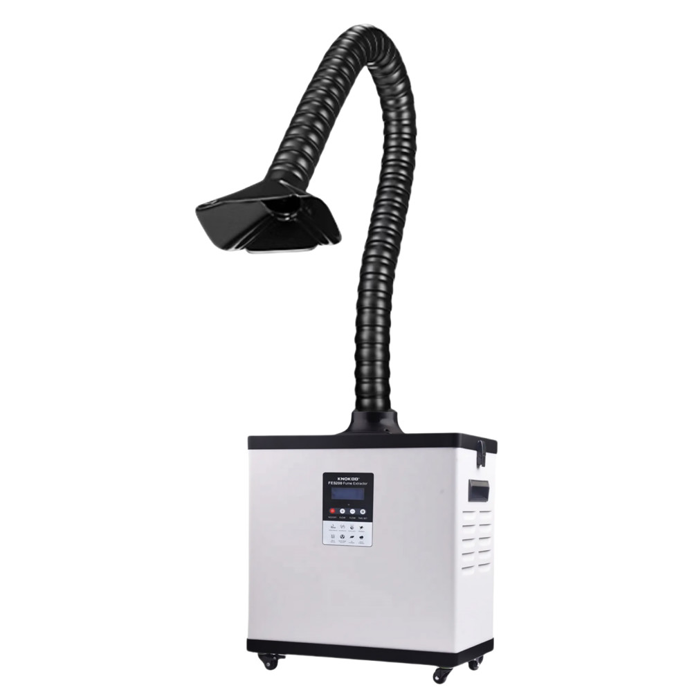 FES200 Laser Smoke Extractor 210W Soldering Fume Extractor / DTF Fume ...