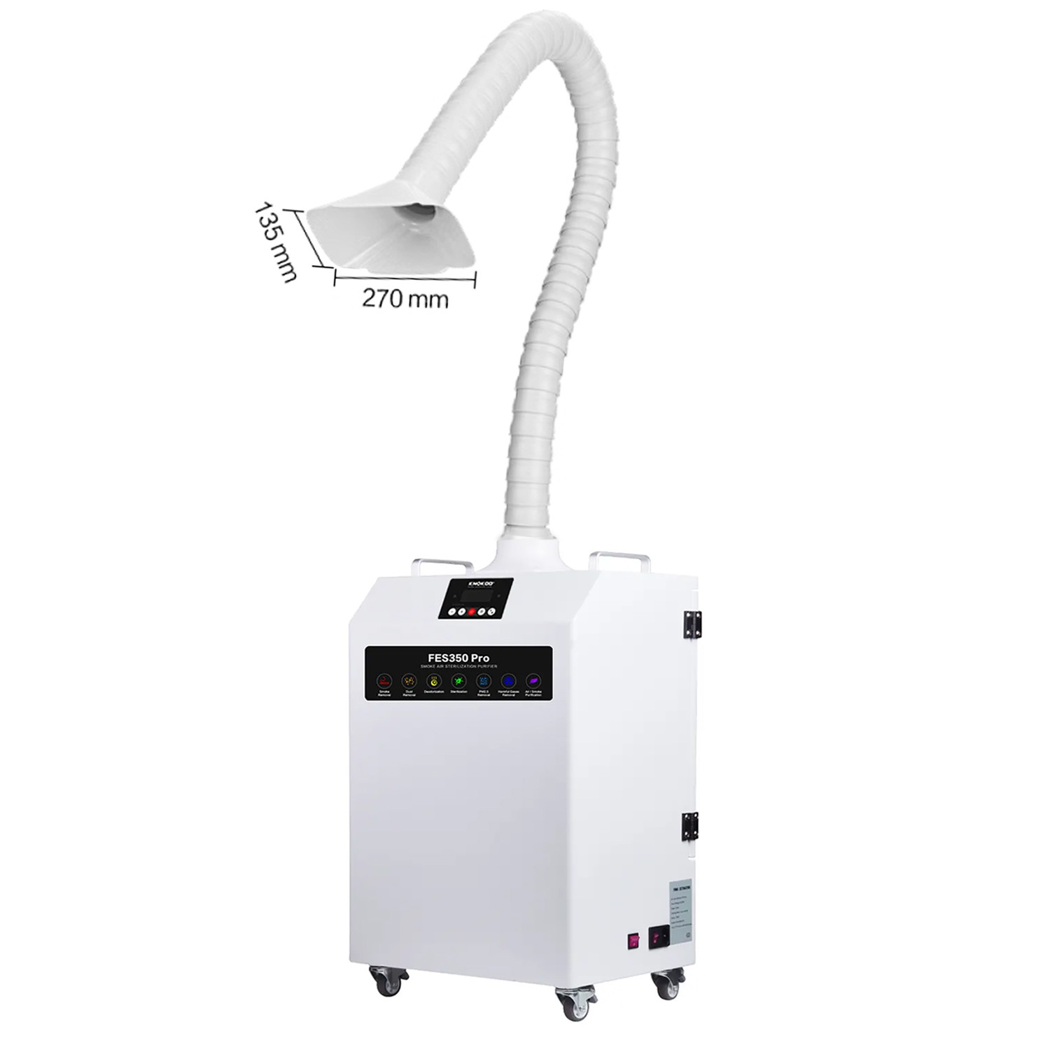 Dental Smoke Purifier Machine , Small Portable Fume Extractor Equipment