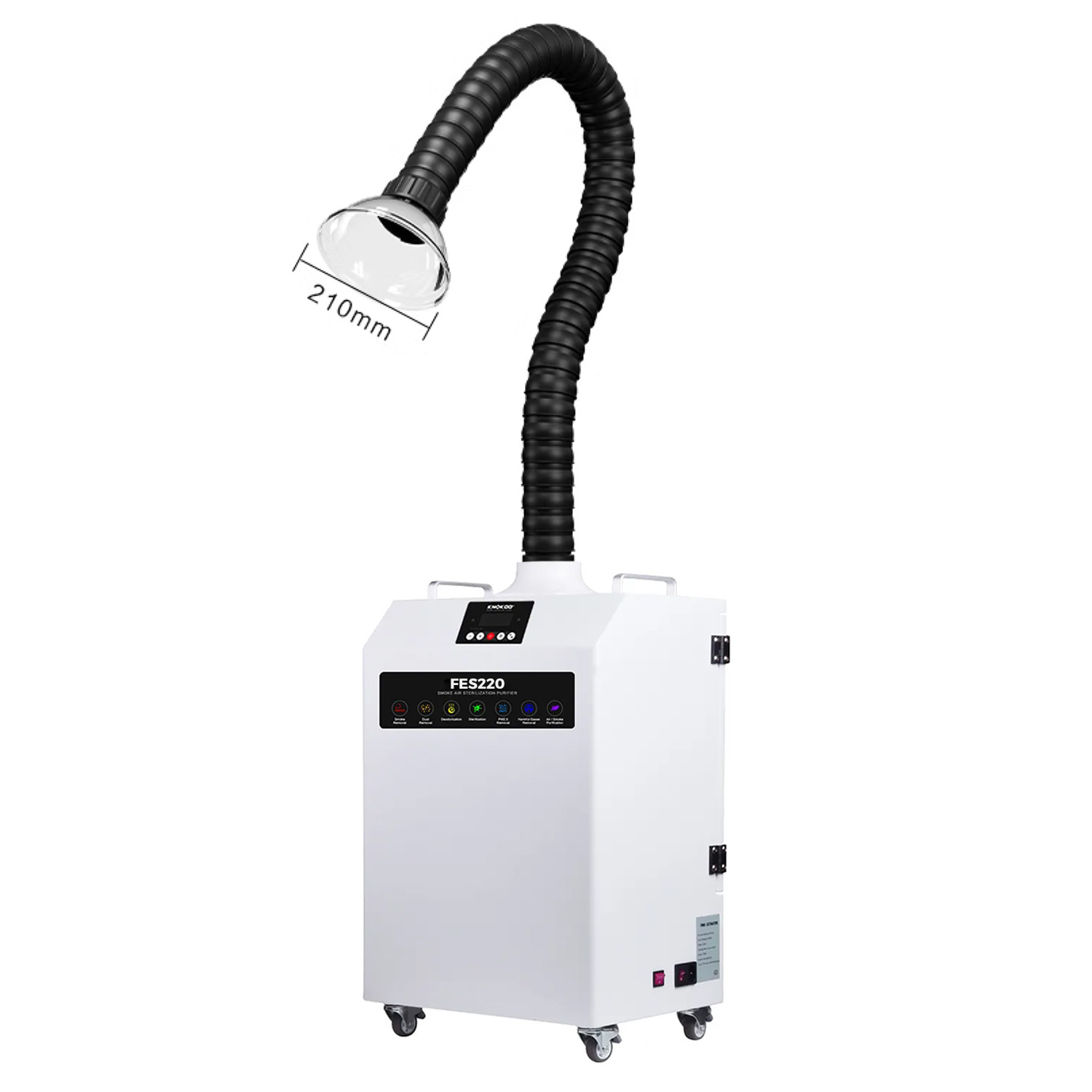 KNOKOO FES220 Mobile Weld Fume Extractor Unit 220W Welding Fume ...