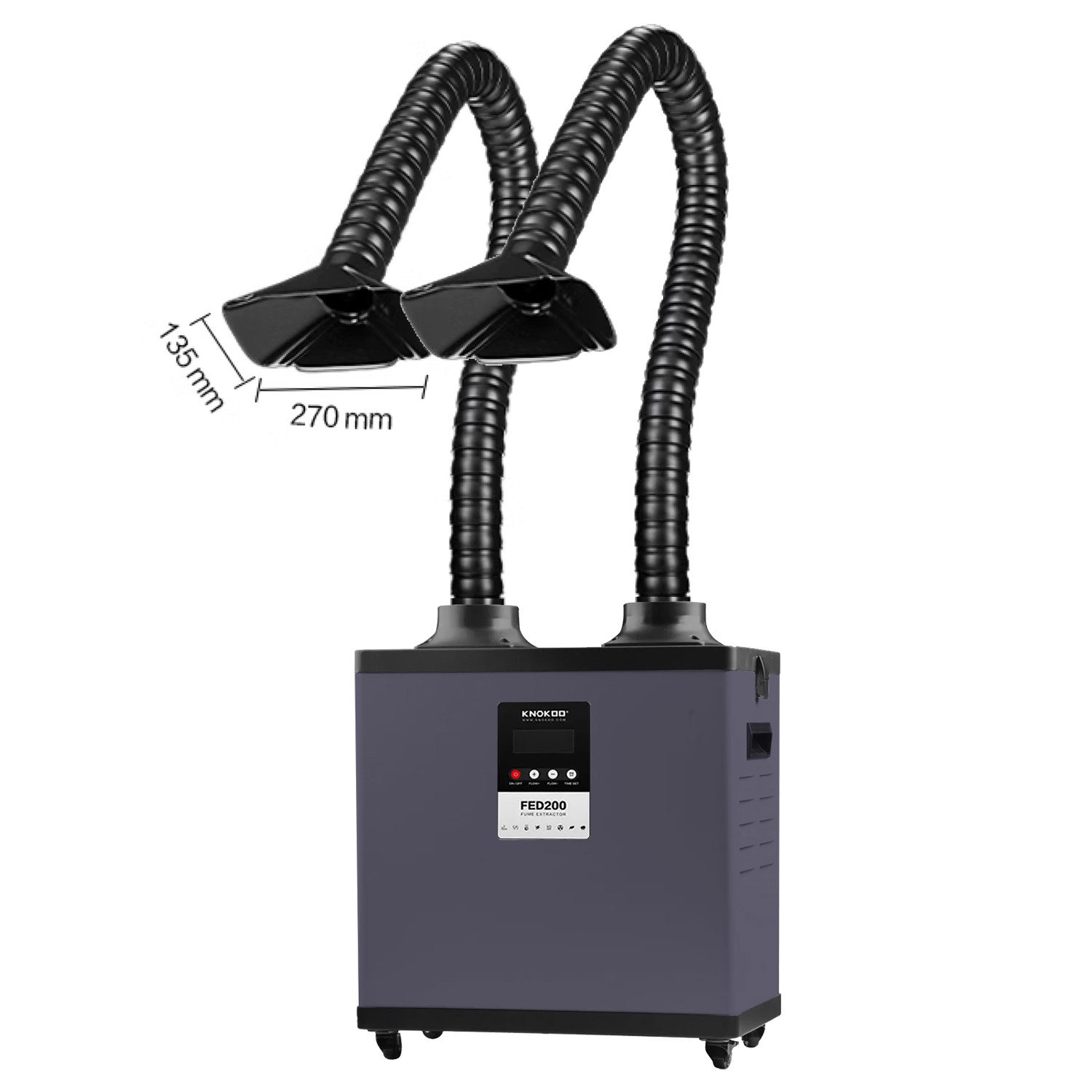 KNOKOO FED200 Black Welding Fume Extractor Multi Station Workshop Fume ...