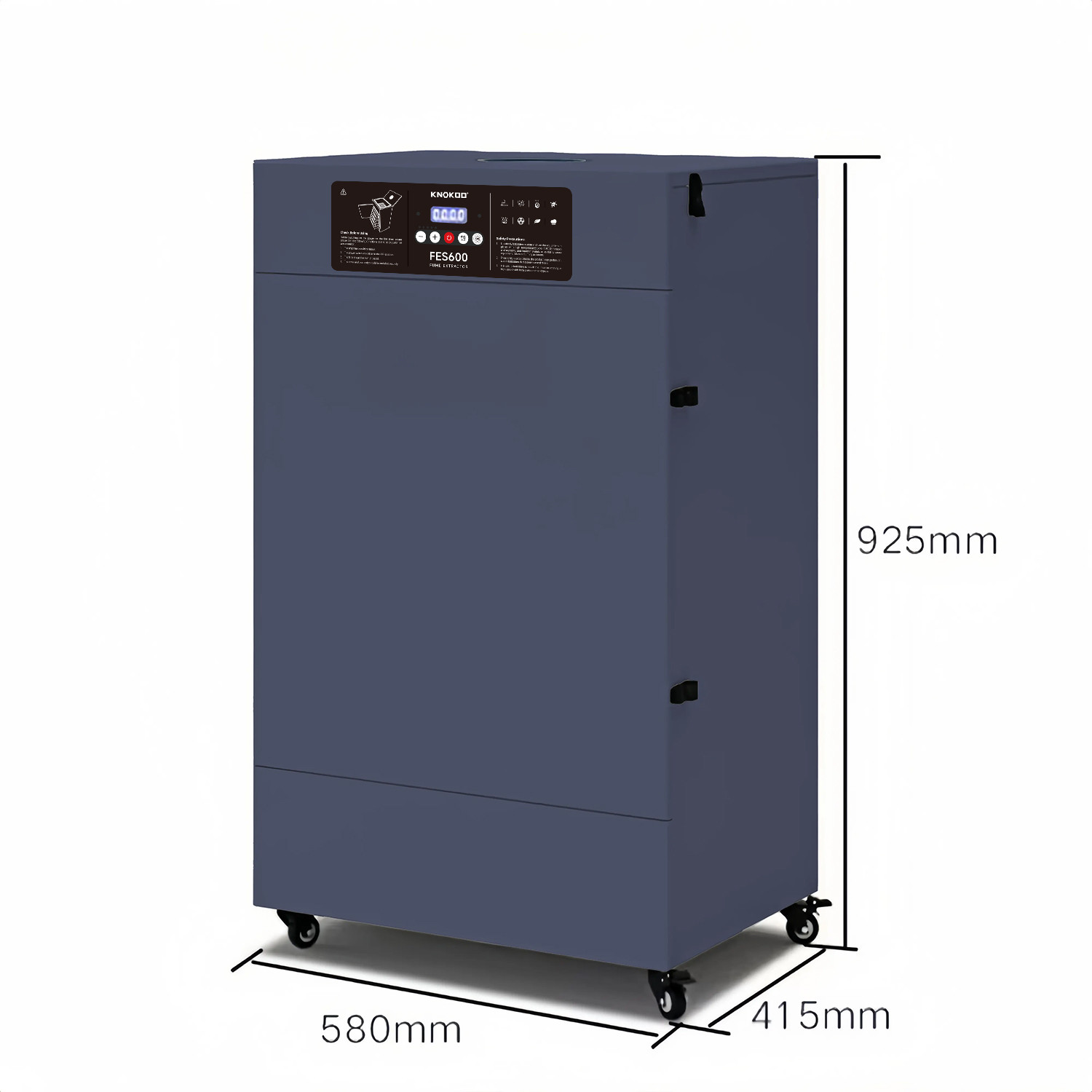 Black FES600 Mobile Dust Extraction Unit , Portable Dust Collection ...
